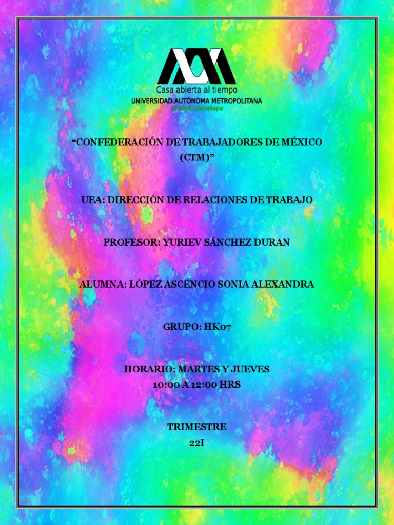 Confederación de Trabajadores de México (CTM) | PDF | México