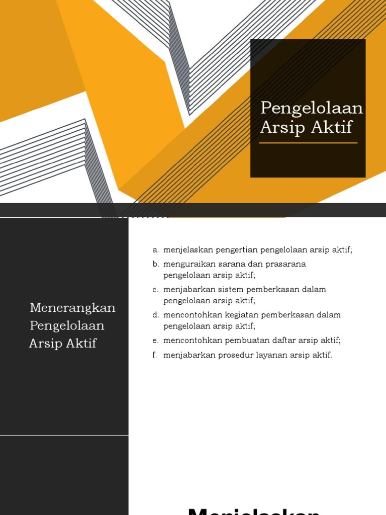 Pengelolaan Arsip Aktif | PDF