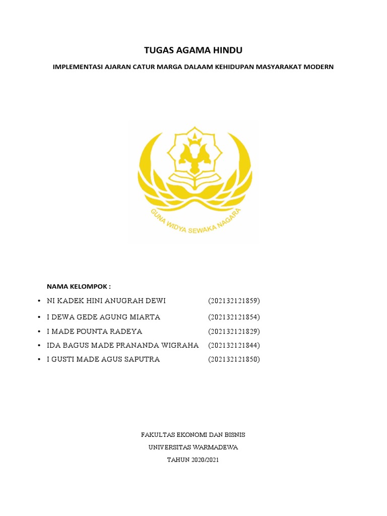 Tugas Agama Hindu | PDF | Agama & Spiritualitas