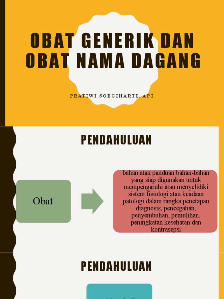 Obat Generik Dan Obat Nama Dagang | PDF