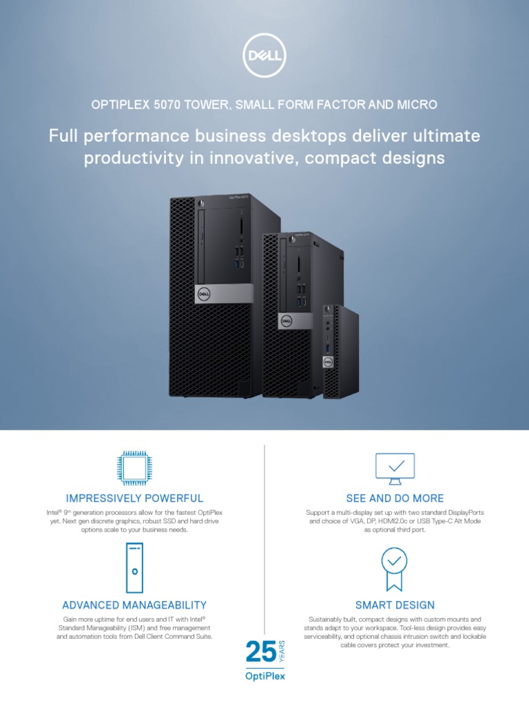 Optiplex 5070 Spec Sheet | Download Free PDF | Solid State Drive ...