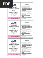 Contoh Pas Kebenaran Keluar Kelas | PDF