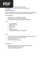Cover Letter International Organization For Migration (IOM) | PDF