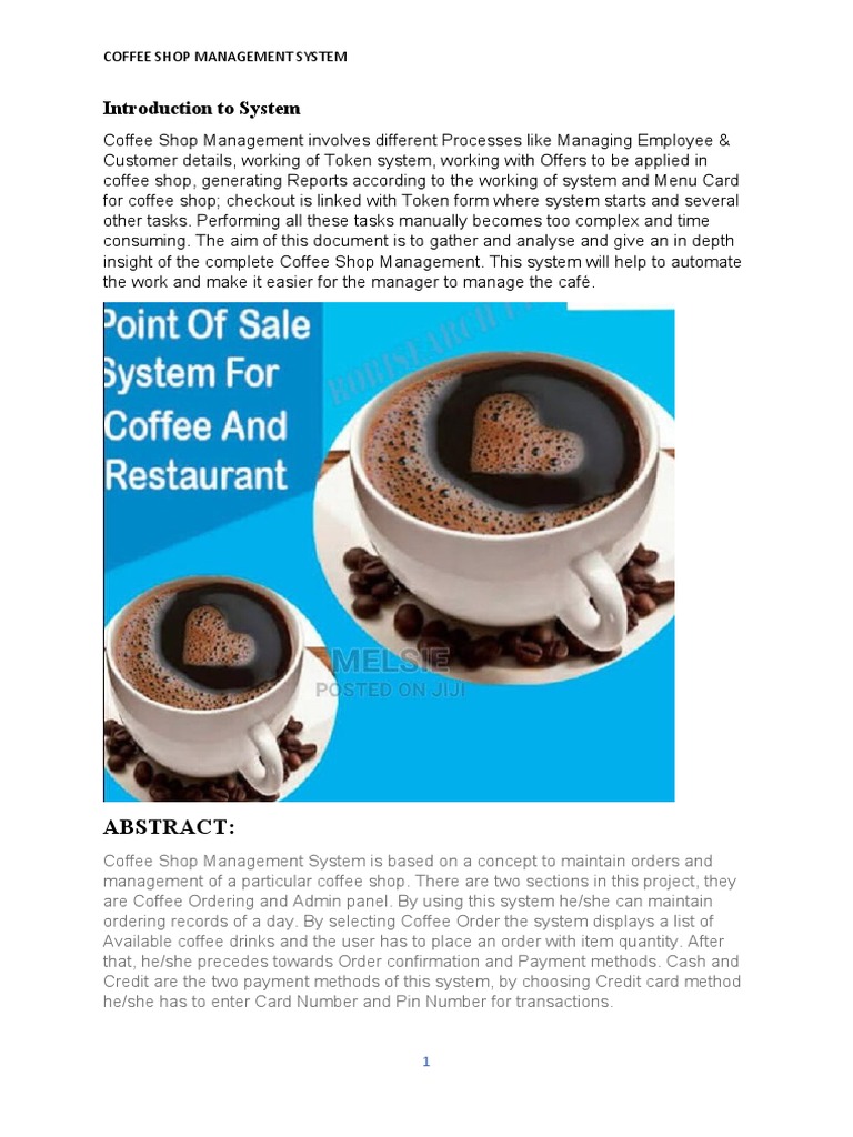 FSD Practical-2 - Coffee Shop Managment System | PDF
