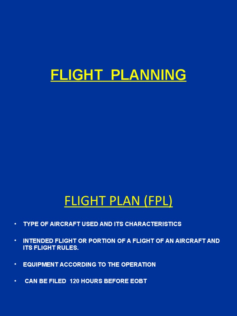 Flight Planning | PDF | Instrument Flight Rules | Transponder (Aeronautics)