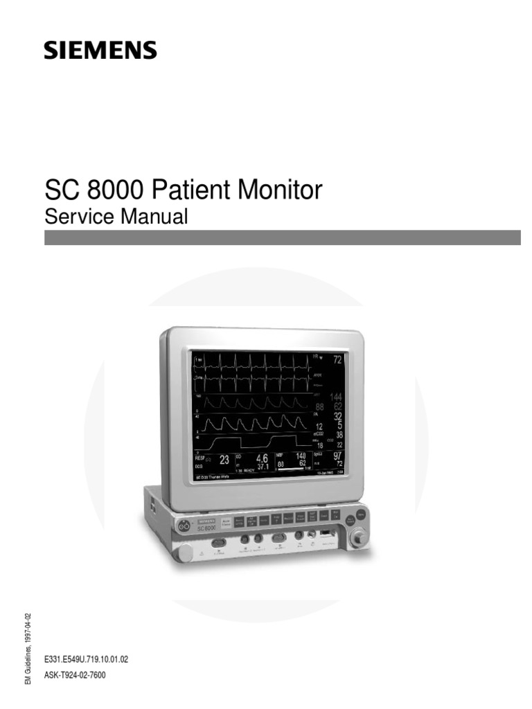 Siemens SC8000 - Service Manual | PDF | Medicine | Health Care