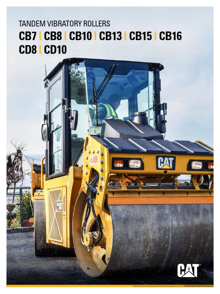 CB7 CB8 CB10 CB13 CB15 CB16 CD8 CD10: Tandem Vibratory Rollers | PDF ...