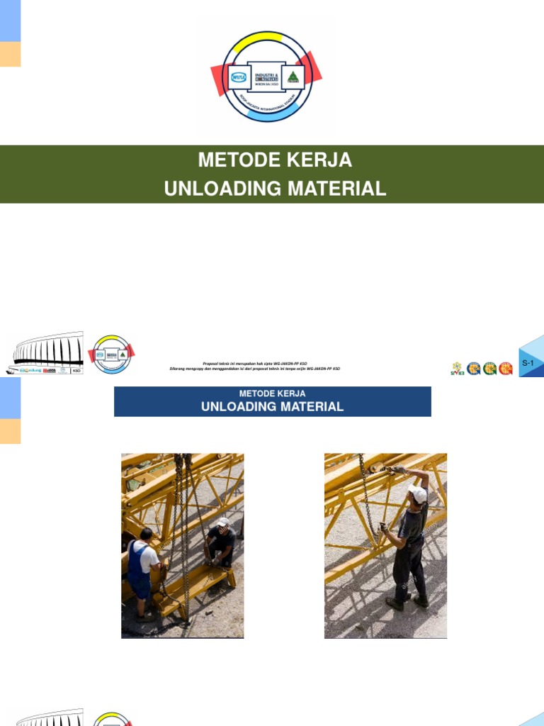 CONTOH Metode Kerja Unloading Material | PDF