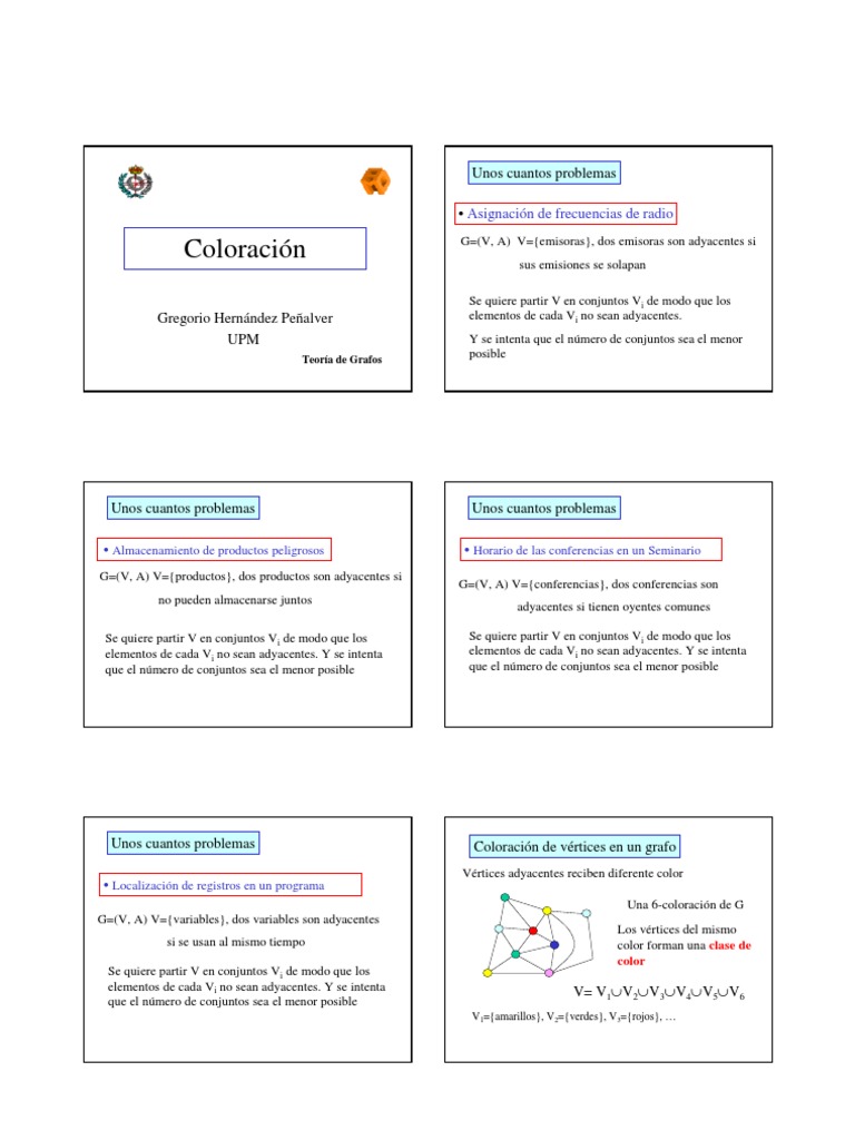 Coloracion de Grafos | PDF | Teoría de grafos | Combinatoria