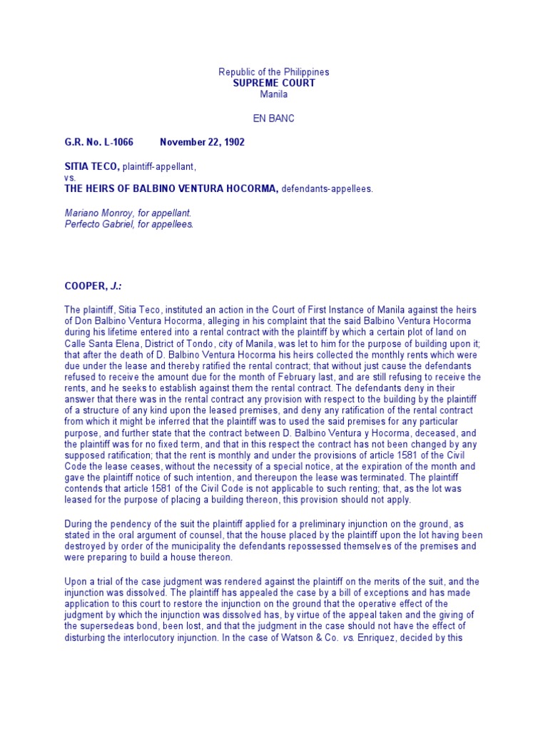 Supreme Court: Mariano Monroy, For Appellant. Perfecto Gabriel, For ...