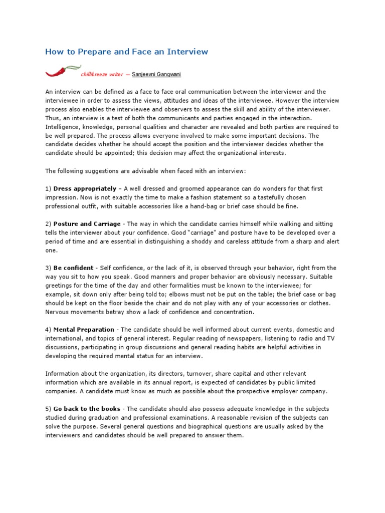 Interview Preparation Tips for Success | PDF | Job Interview | Interview