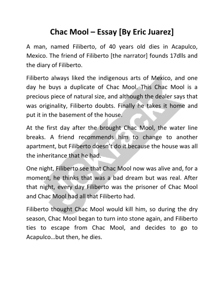 Chac Mool - Essay (Ensayo) | PDF | History