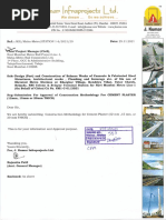 KEC Lab Mix Design Approval Letter M40 | PDF | Concrete | Civil Engineering