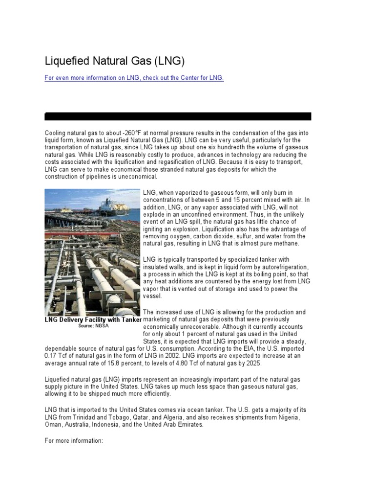 3.0 Liquefied Natural Gas (LNG) | PDF | Liquefied Natural Gas | Natural Gas