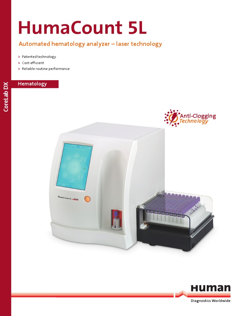 Humacount 5L: Automated Hematology Analyzer - Laser Technology | PDF ...
