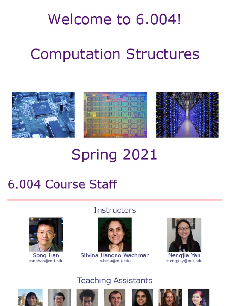 Welcome To 6.004! Computation Structures | PDF | Central Processing Unit | Information Age