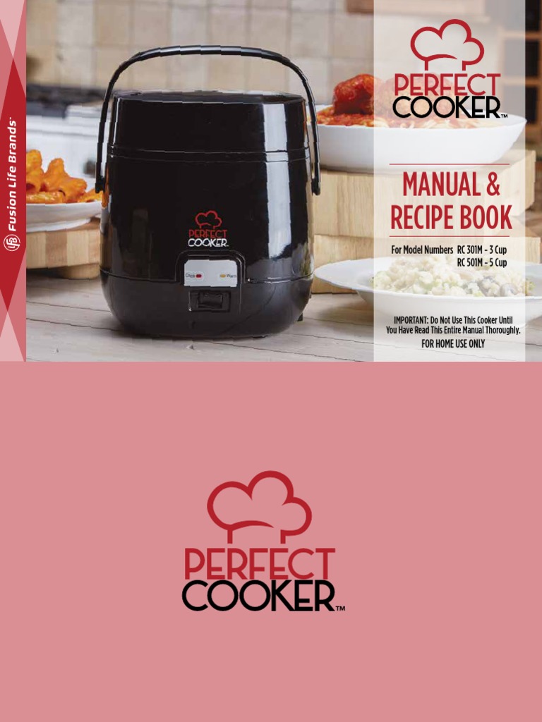 Manual & Recipe Book: For Model Numbers RC 301M - 3 Cup RC 501M - 5 Cup ...