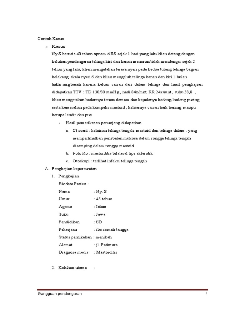 Contoh Kasus KMB I | PDF