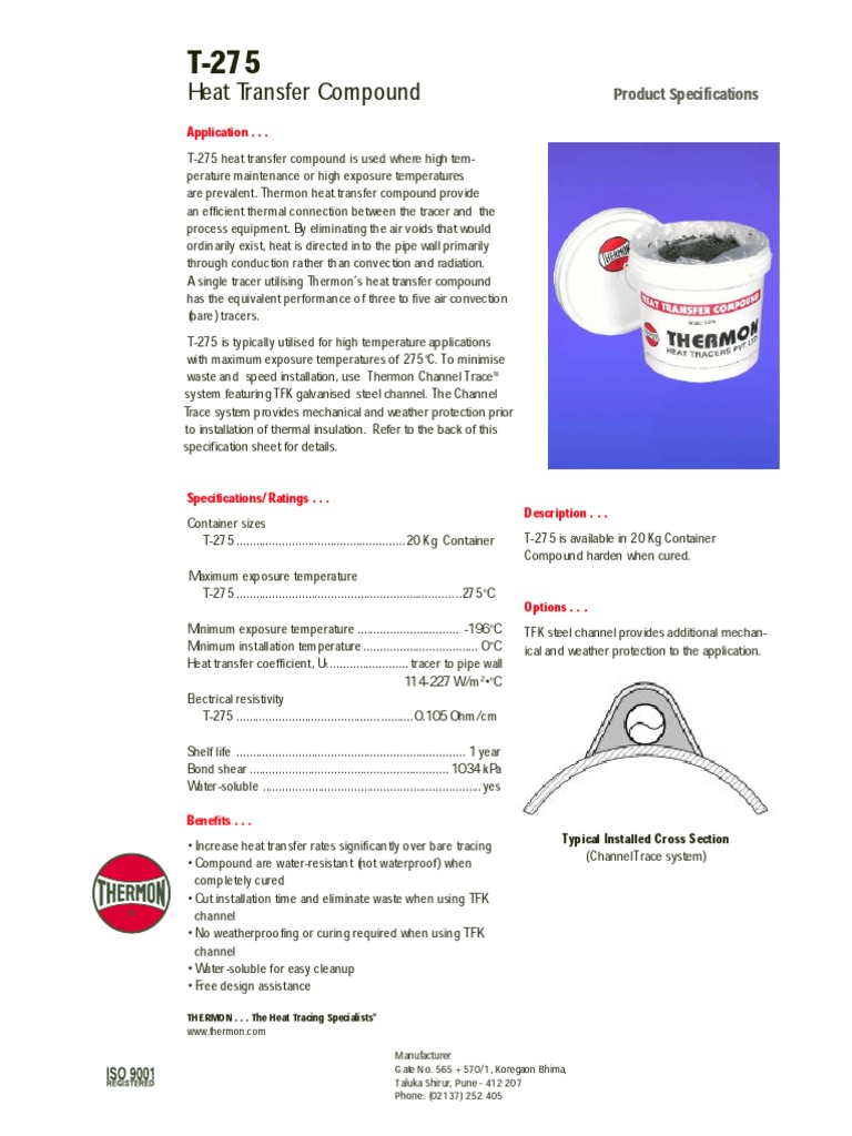 Heat Transfer Compound | PDF | Heat Transfer | Pipe (Fluid Conveyance)