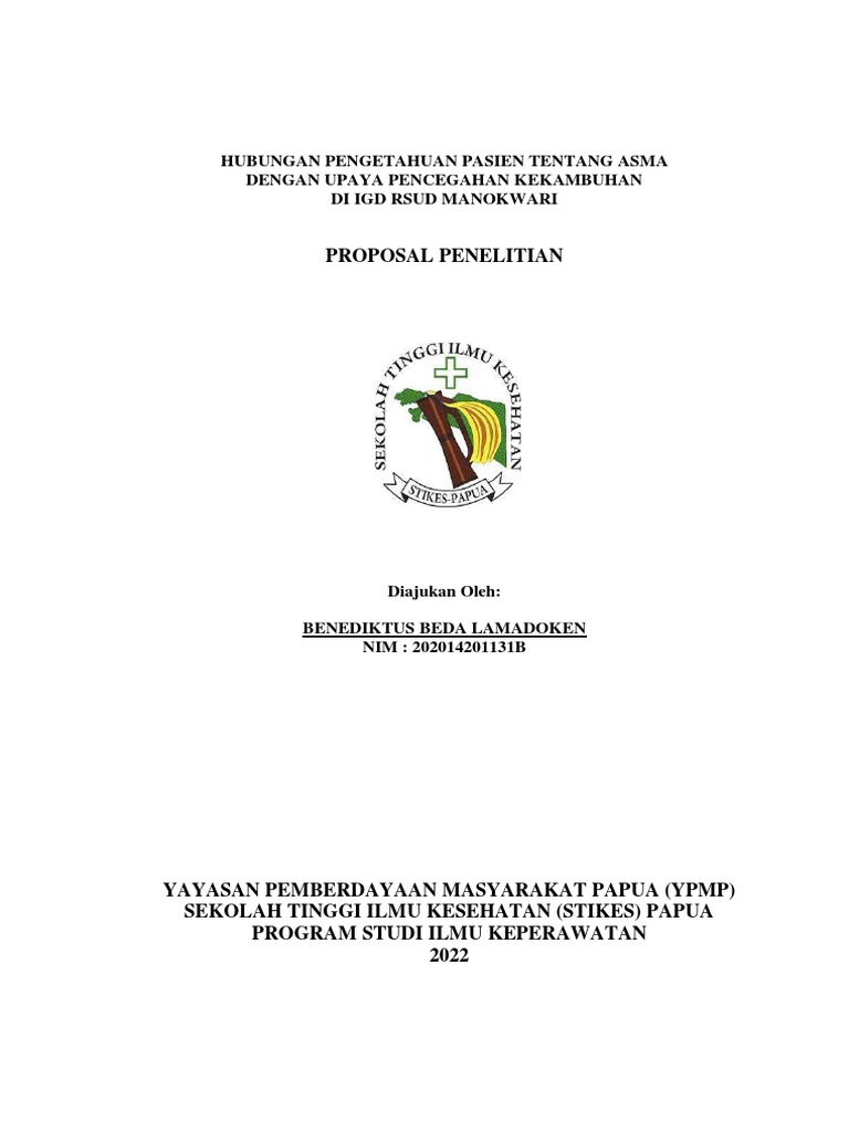 Proposal Asma Revisi Ujian | PDF | Pengembangan Diri | Kesehatan Holistik