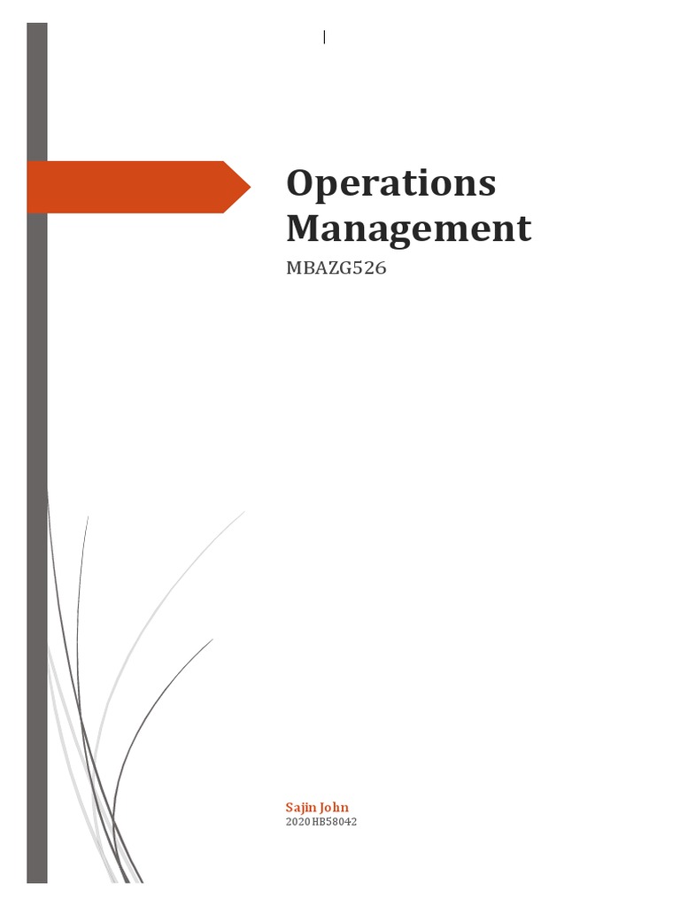Operations Management MBA Guide | PDF | Business | Computers