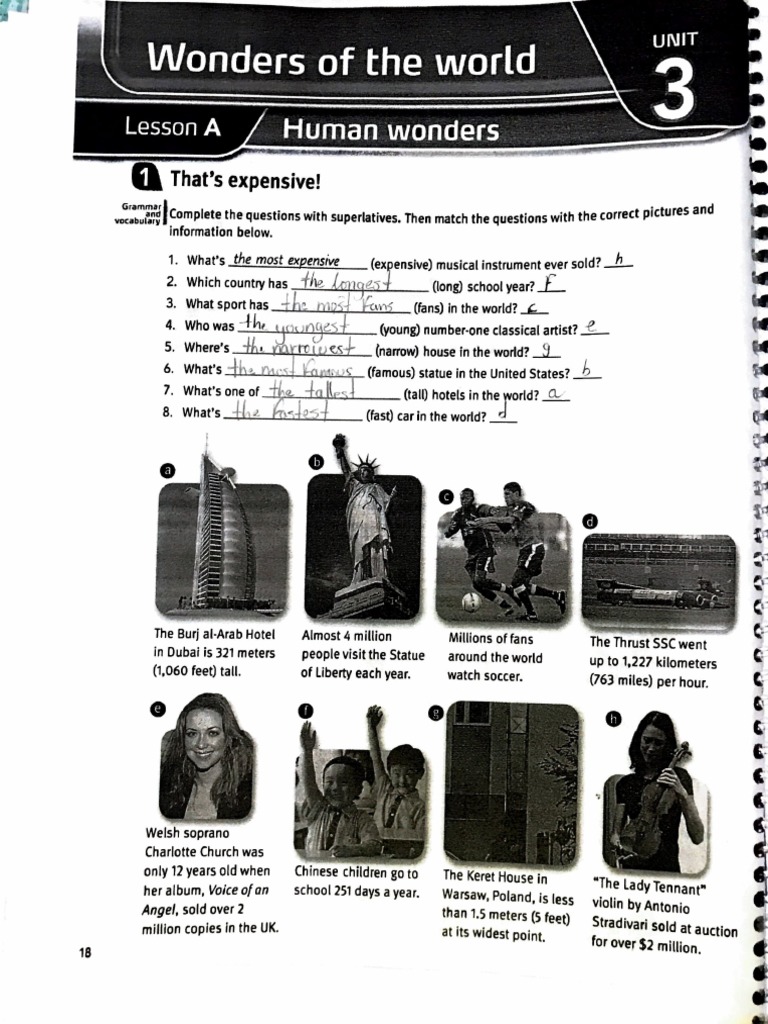 TOUCHSTONE 3 Unit 3 WORKBOOK COMPLETED | PDF