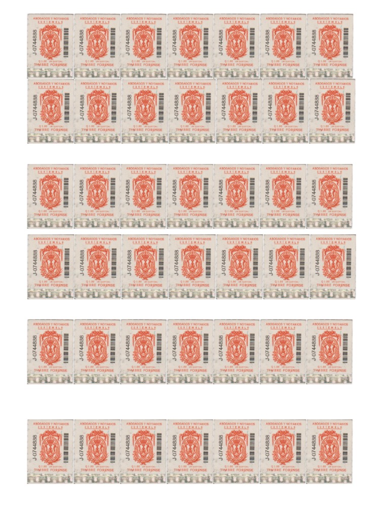 Timbre Forense de 1 Quetzal | PDF