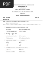 CH 3 Matrices Multiple Choice Questions With Answers | PDF | Matrix ...