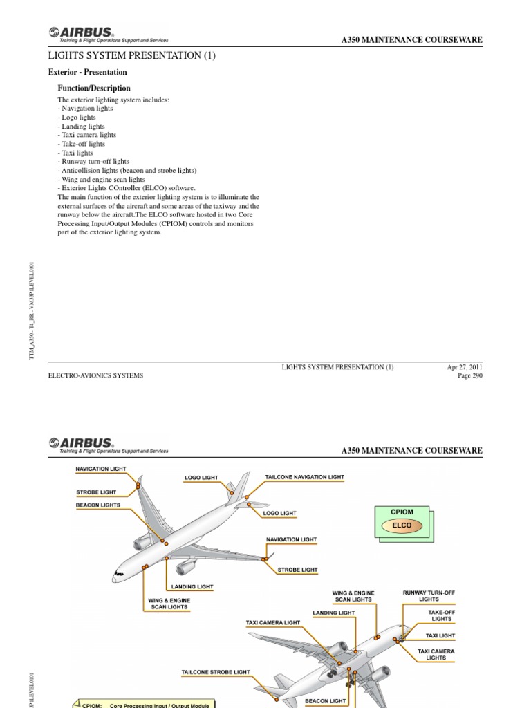 A350 Lights | PDF
