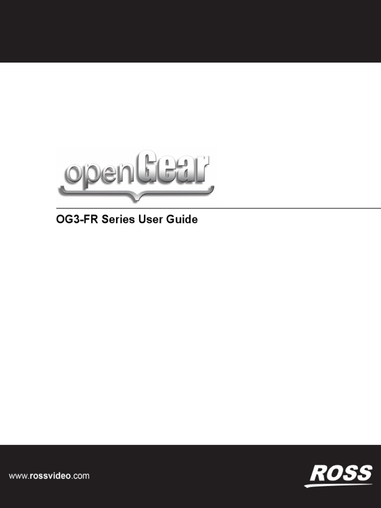 OpenGear OG3-FR Series User Guide | PDF | Electromagnetic Interference ...