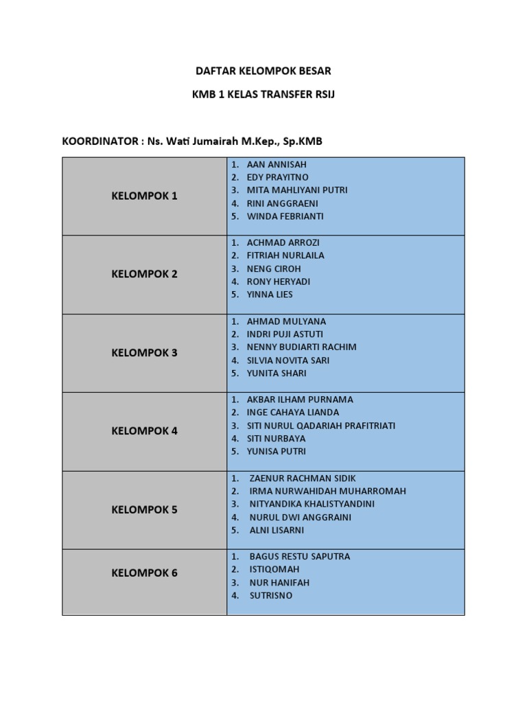 Kelompok KMB 1 | PDF