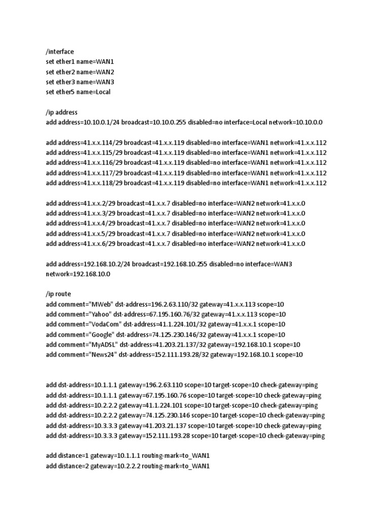 Contoh Firewall Di Mikrotik | Download Free PDF | Firewall (Computing) | Router (Computing)