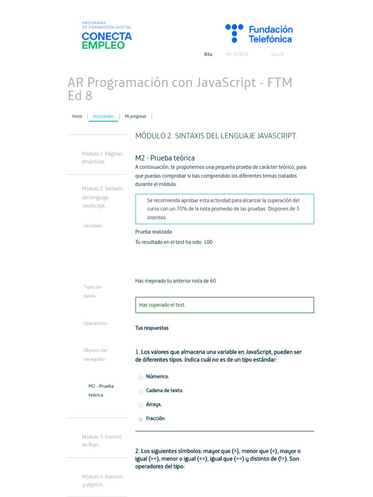Examen Del Modulo2 Javascript | Descargar gratis PDF | Script Java | Lenguaje de programación