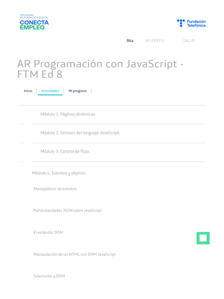 Curso JavaScript: Eventos y Objetos | PDF | Script Java | Modelo de objeto de documento