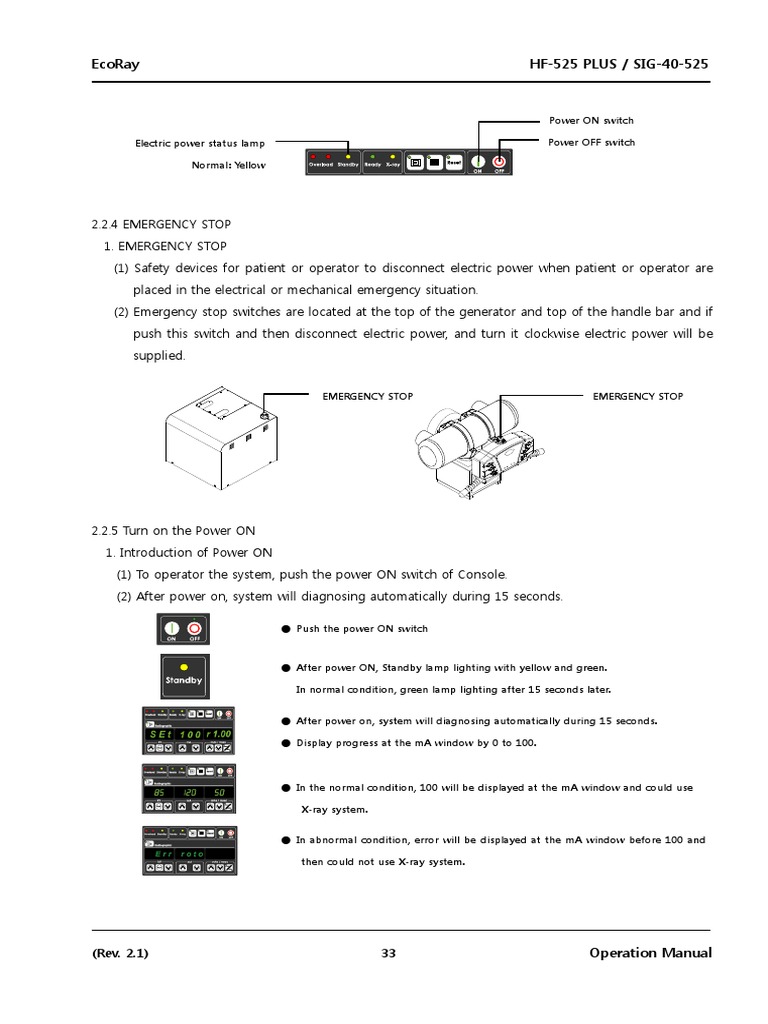 Ecoray Hf-525 Plus / Sig-40-525 | Download Free PDF | Radiography ...