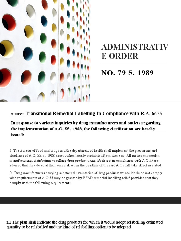 Administrative Order | PDF