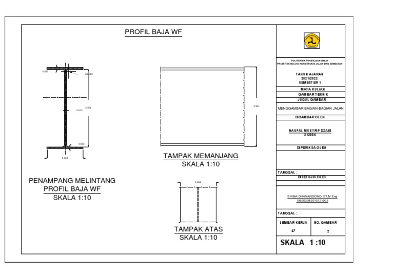Profil Baja WF dalam Konstruksi | PDF
