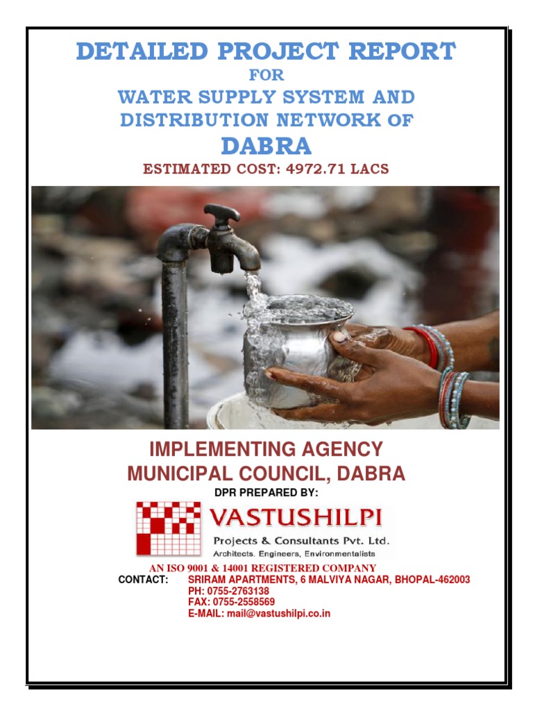 Dabra Water Supply Project Report | PDF | Water Supply | Water Supply ...