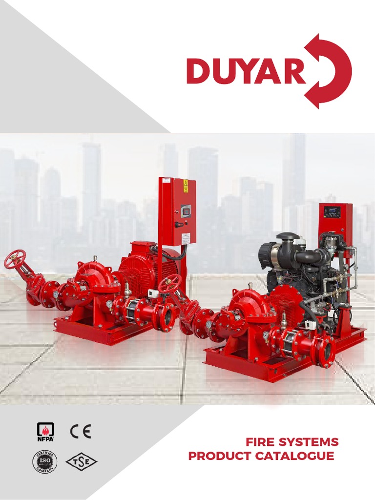 Duyar Pompa Fire Systems Catalogue | PDF | Pump | Energy Technology
