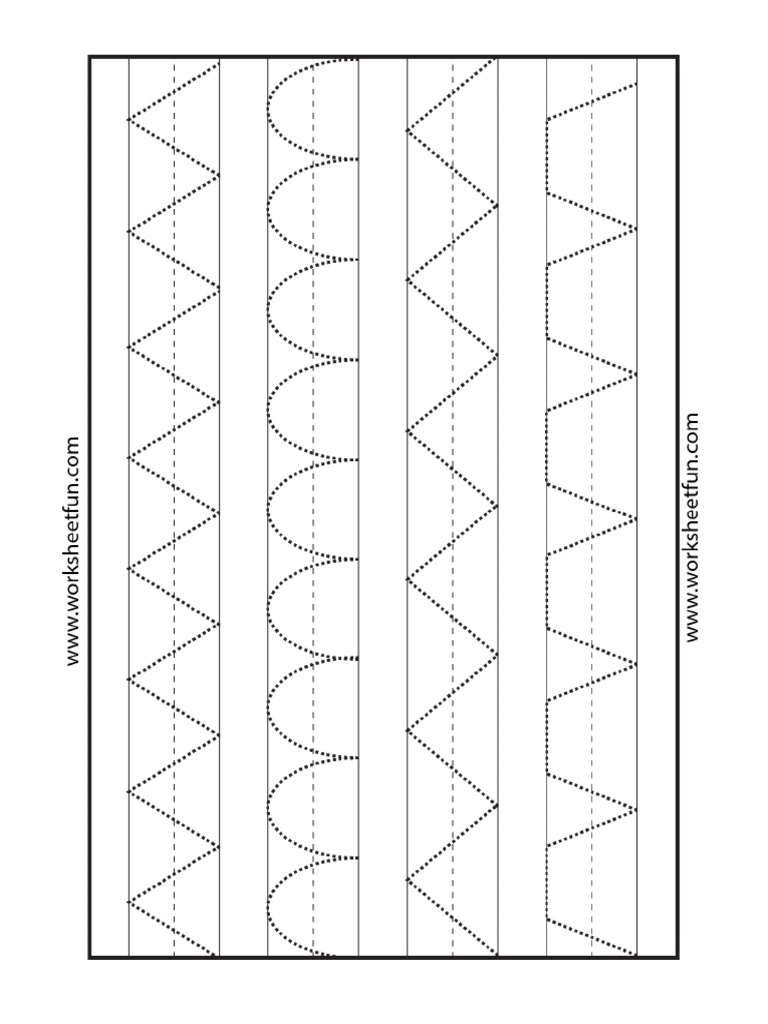 Line Tracing Pre K 1 | PDF