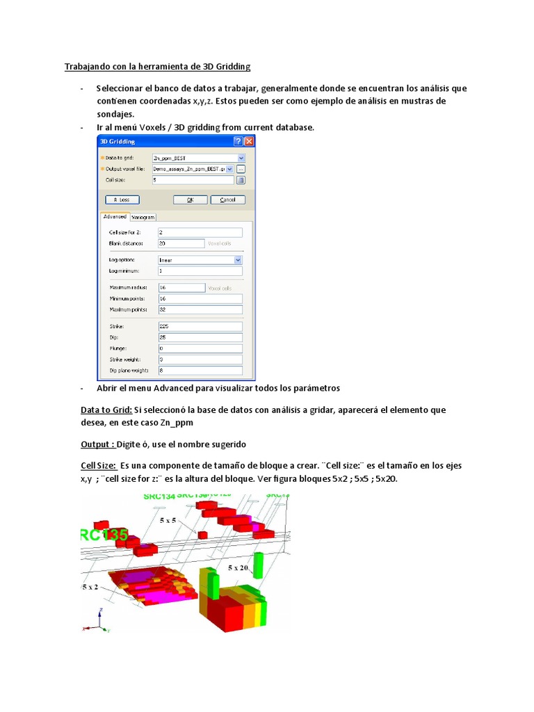 Trabajando Con La Herramienta de 3D Gridding | PDF | Esfera
