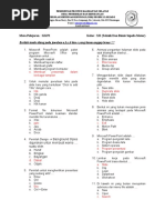 Soal Ujk Pelatihan BLK Practical Office | PDF