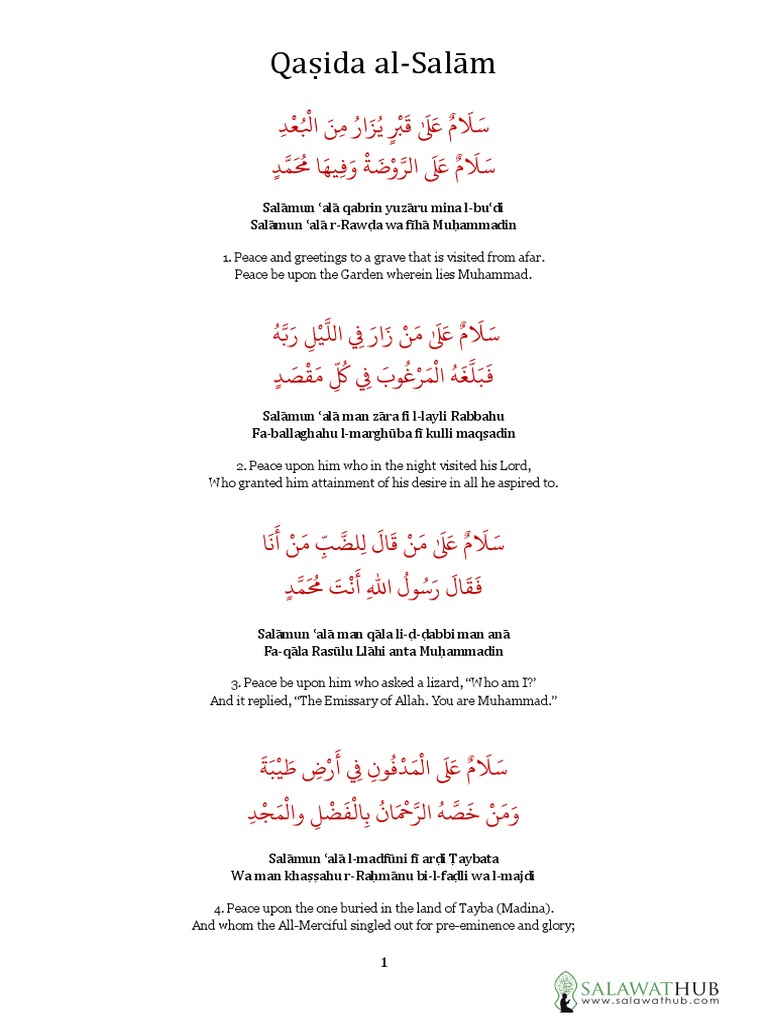 Qasida Salam | Download Free PDF | Islamic Belief And Doctrine ...