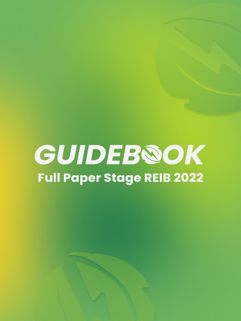 Guidebook Full Paper Stage REIB 2022 | PDF