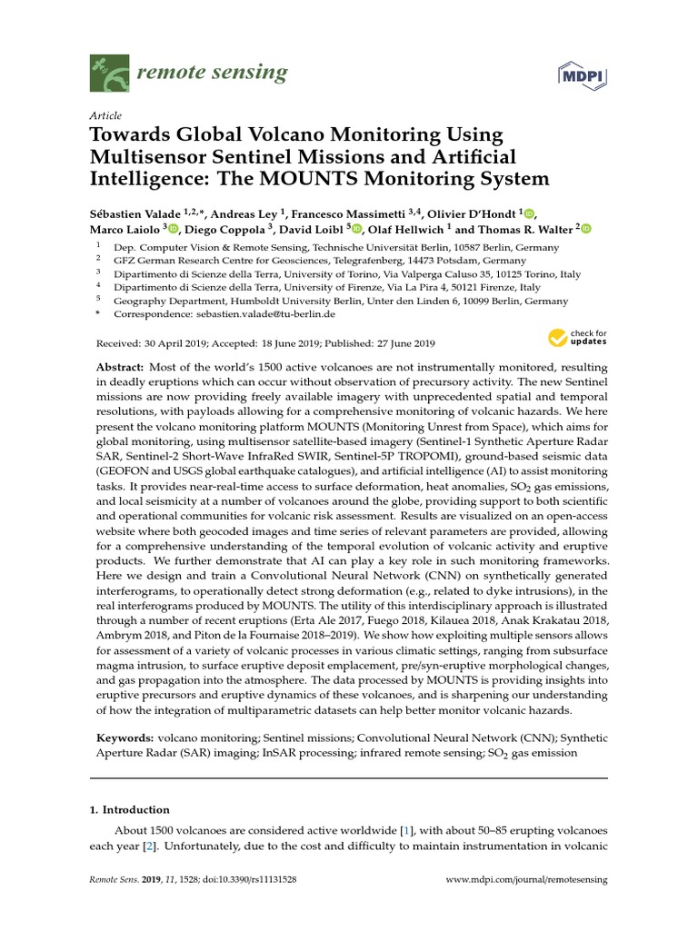 Remote Sensing | PDF | Volcano | Satellite Imagery