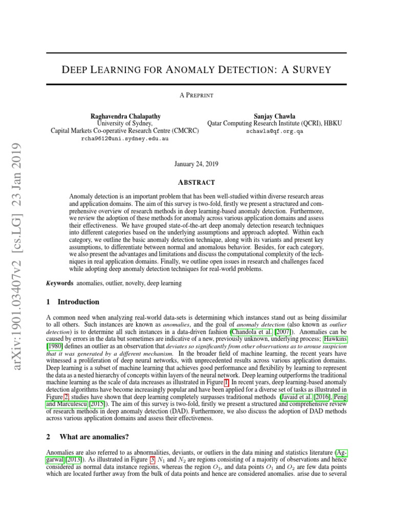 Comprehensive Survey of Deep Learning-Based Anomaly Detection ...