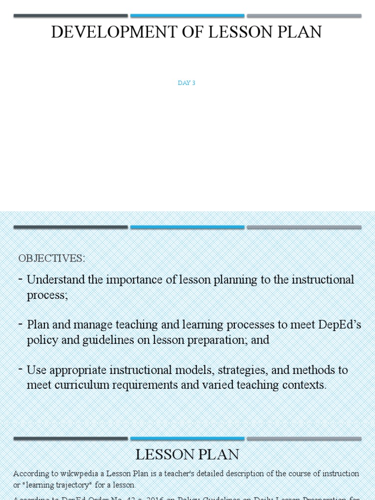 Development of Lesson Plan | PDF | Lesson Plan | Teachers