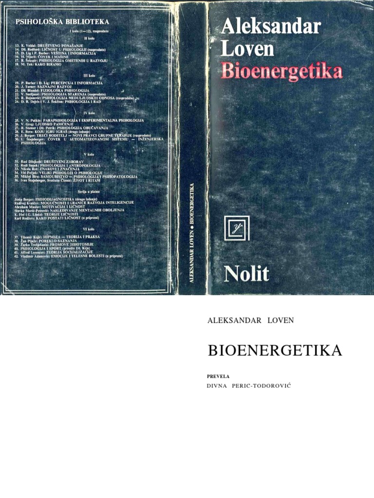 AleksandarLoven Bioenergetika | PDF