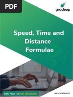 Cheat Sheets - Time Speed and Distance | PDF | Speed | Mean
