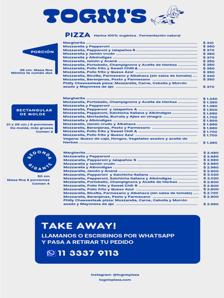 Tognis Menu Enero | PDF | pesto | Rosa